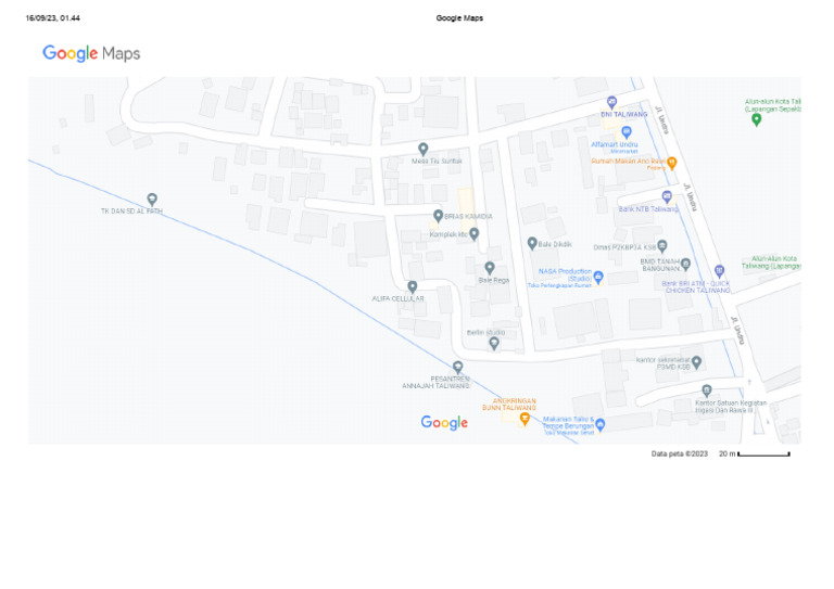 Contoh Potongan Google Maps Pembuatan Brosur Dan Spanduk | PDF