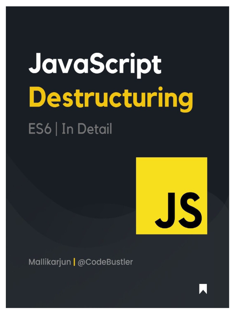 JavaScript Destructuring Explained ? | PDF