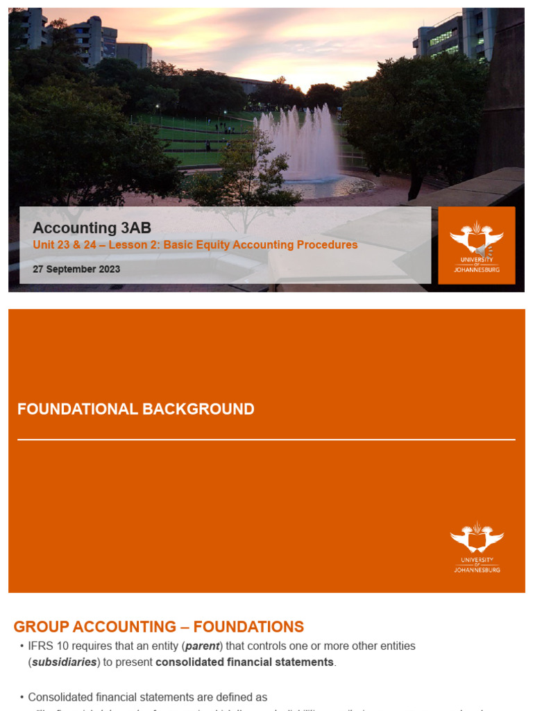 Basic Equity Accounting Procedures Guide | PDF | International ...