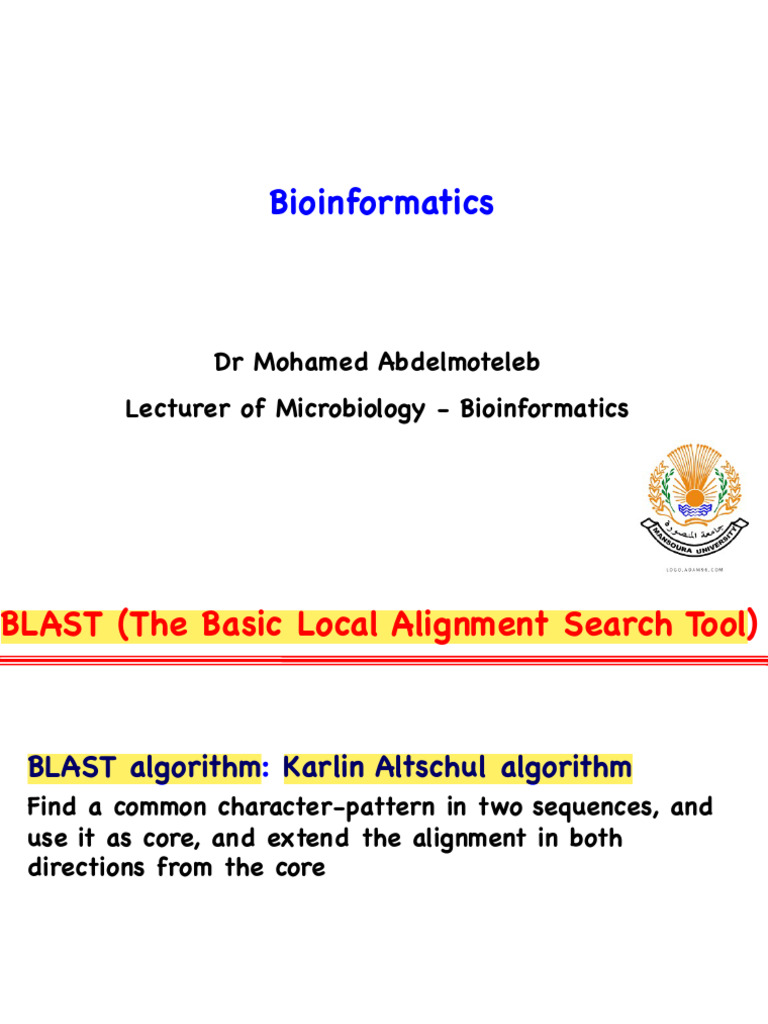 BLAST Lecture Notes | PDF