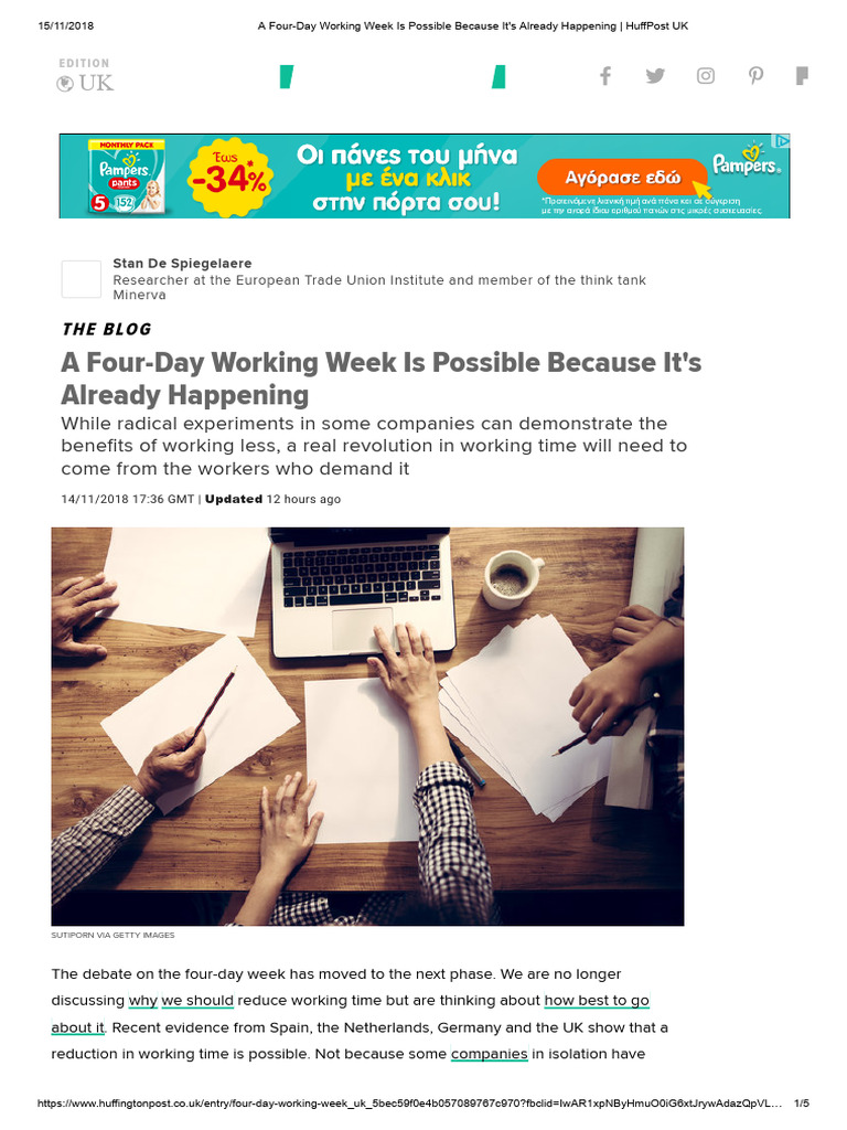 A Four-Day Working Week Is Possible Because It's Already Happening ...