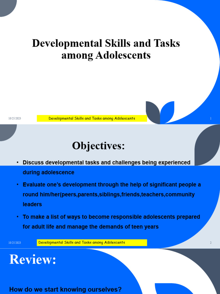 Developmental Task 1 | PDF | Self-Improvement