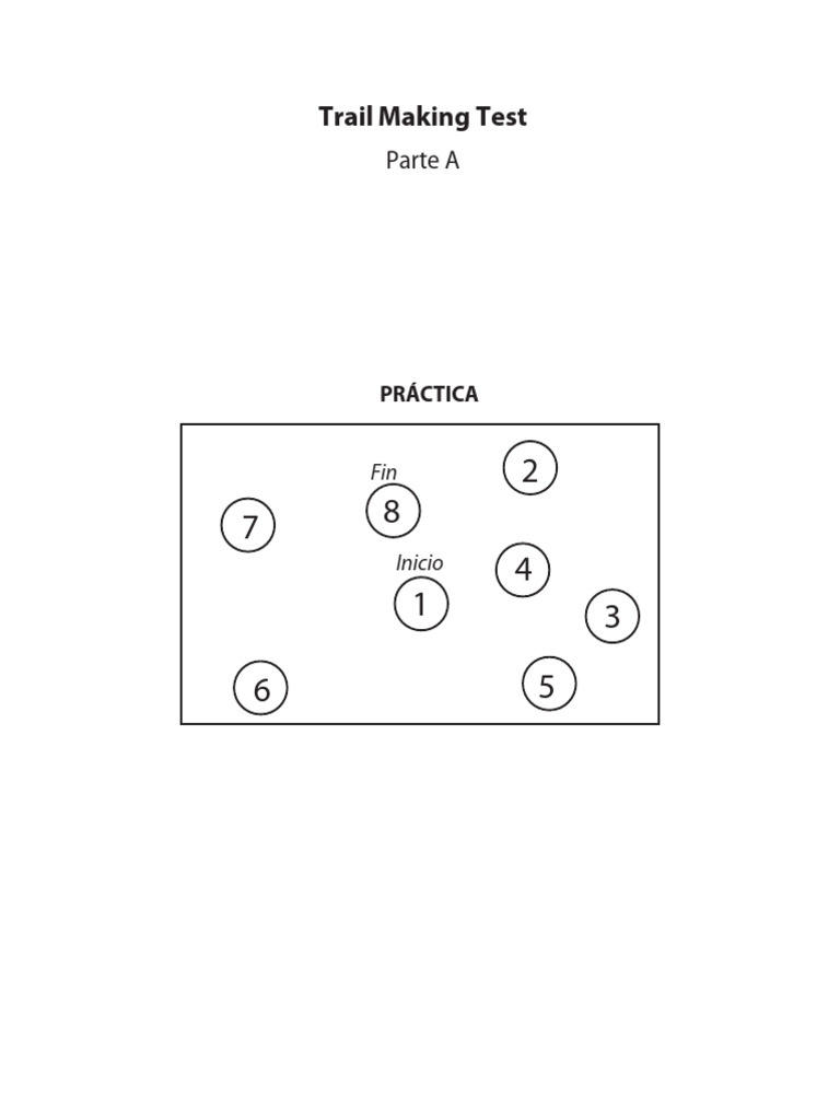 Trail Making Test A y B | PDF