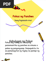 Pokus NG Pandiwa (Tagaganap at Layon) | PDF