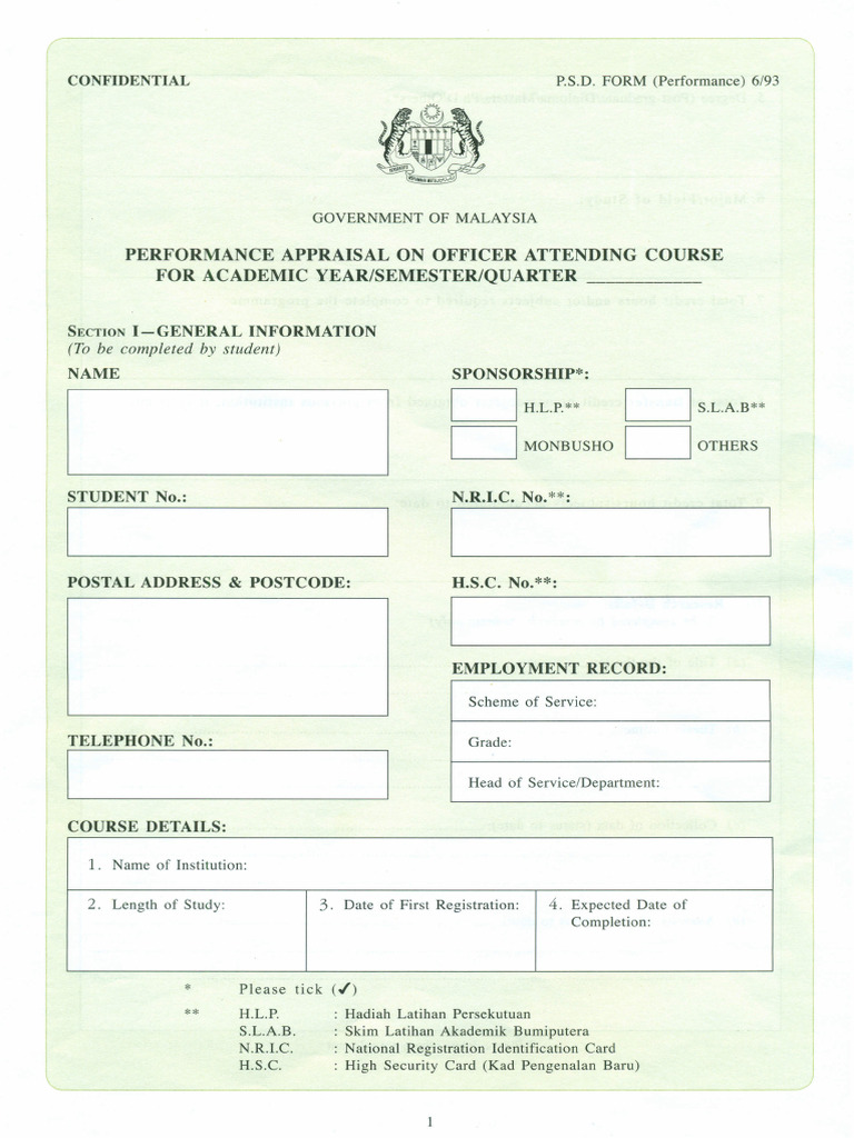 12 - P.S.D Form | PDF