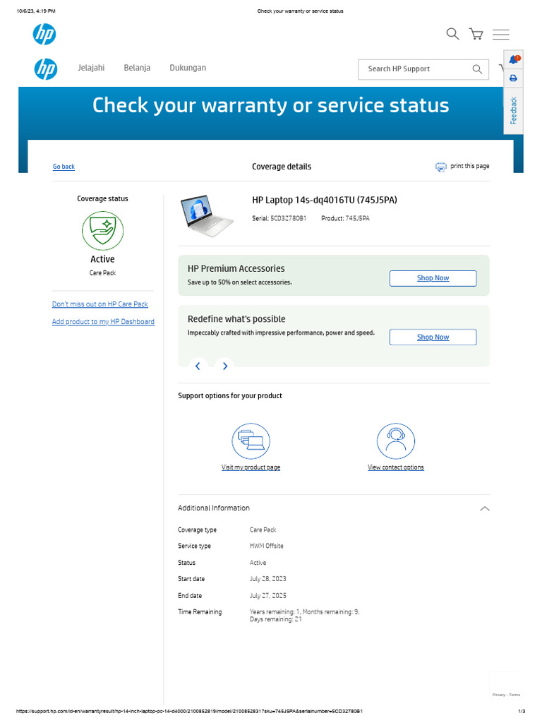 Contoh Dokumen Garansi Valid | PDF | Computer Hardware | Business