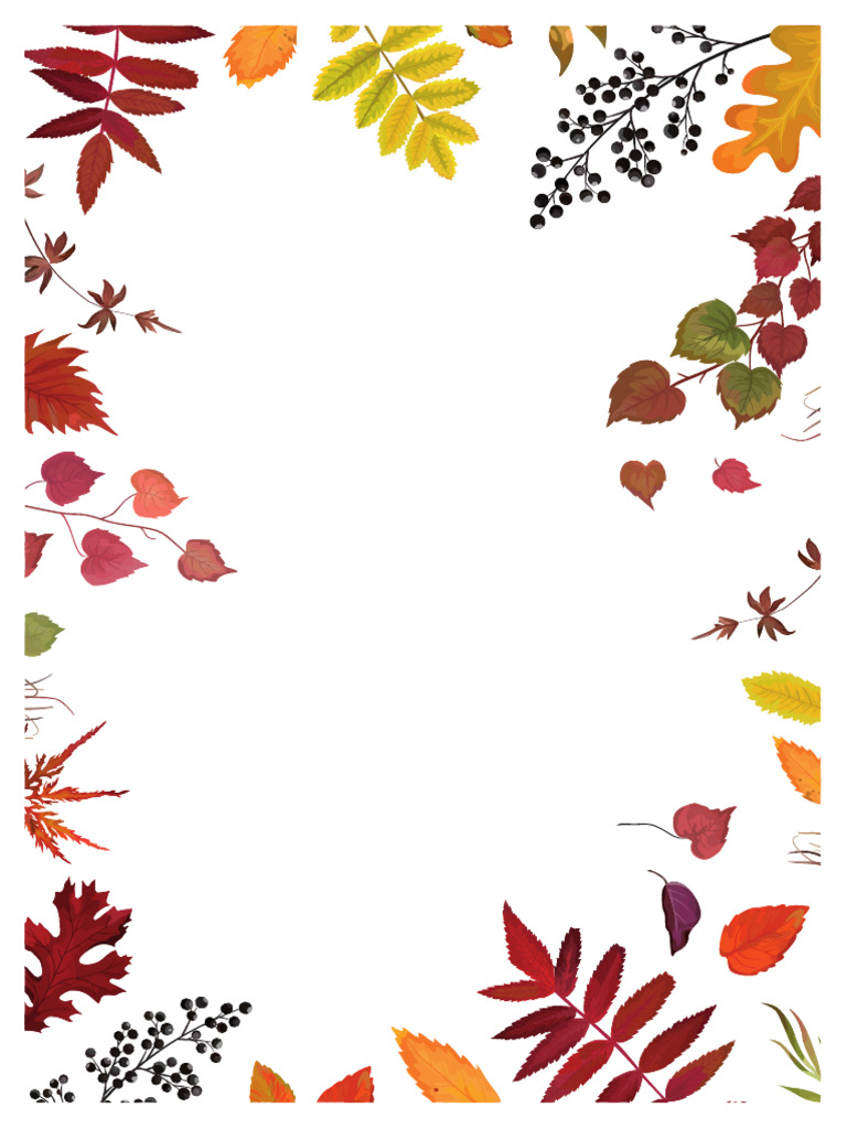 Autumn Leaves Page Border | PDF