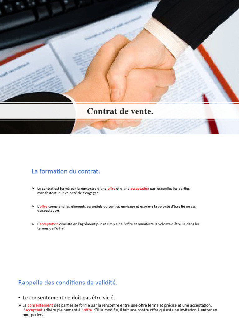 Contrat de vente | PDF