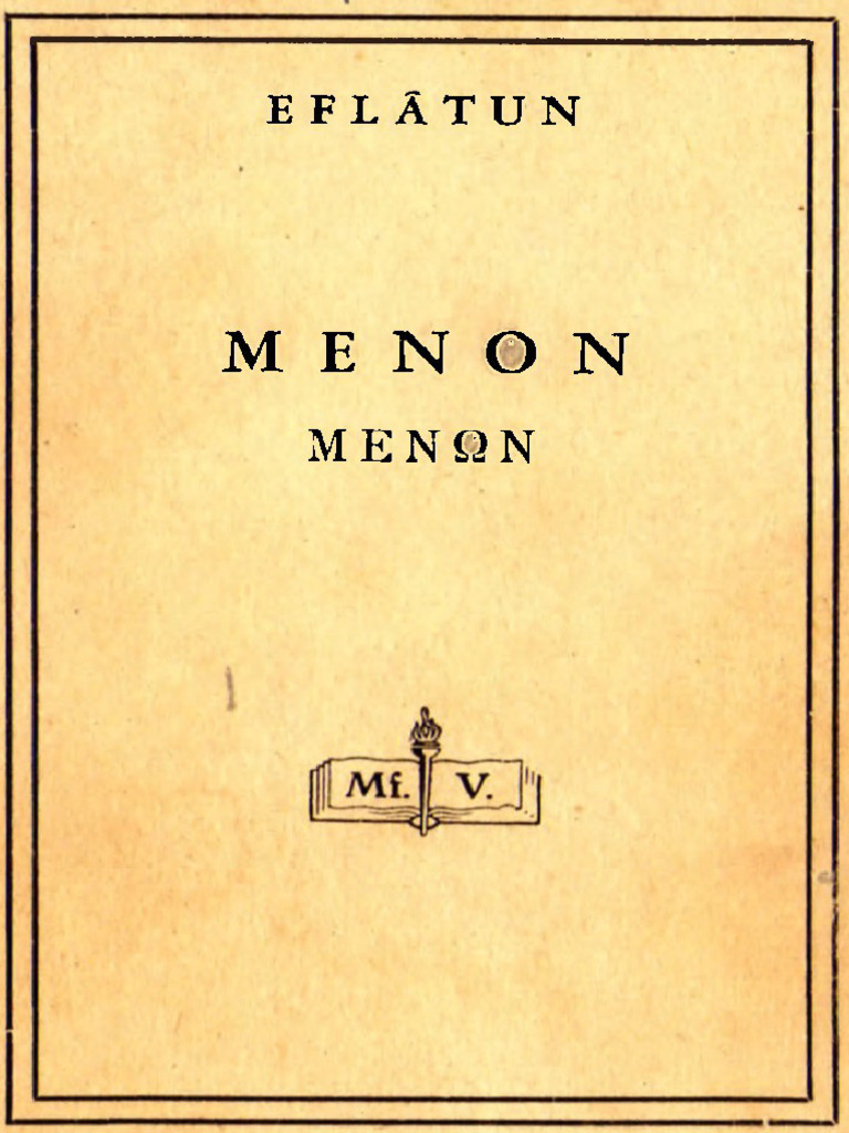 Platon - Menon | PDF