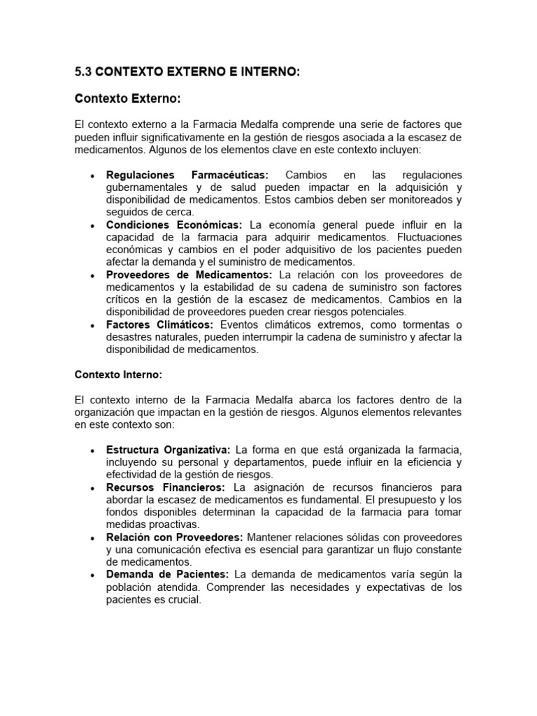 Contexto Externo e Interno | PDF