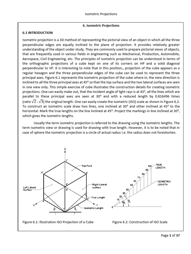 014B Unit-Pg01-5-Chapter 5 - Isometric Projections | PDF