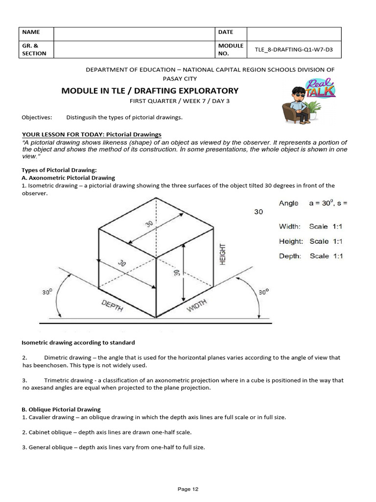 TLE8 Q1 W7 D3-ICT-DraftingFINAL | PDF | Infographics | Computer Graphics