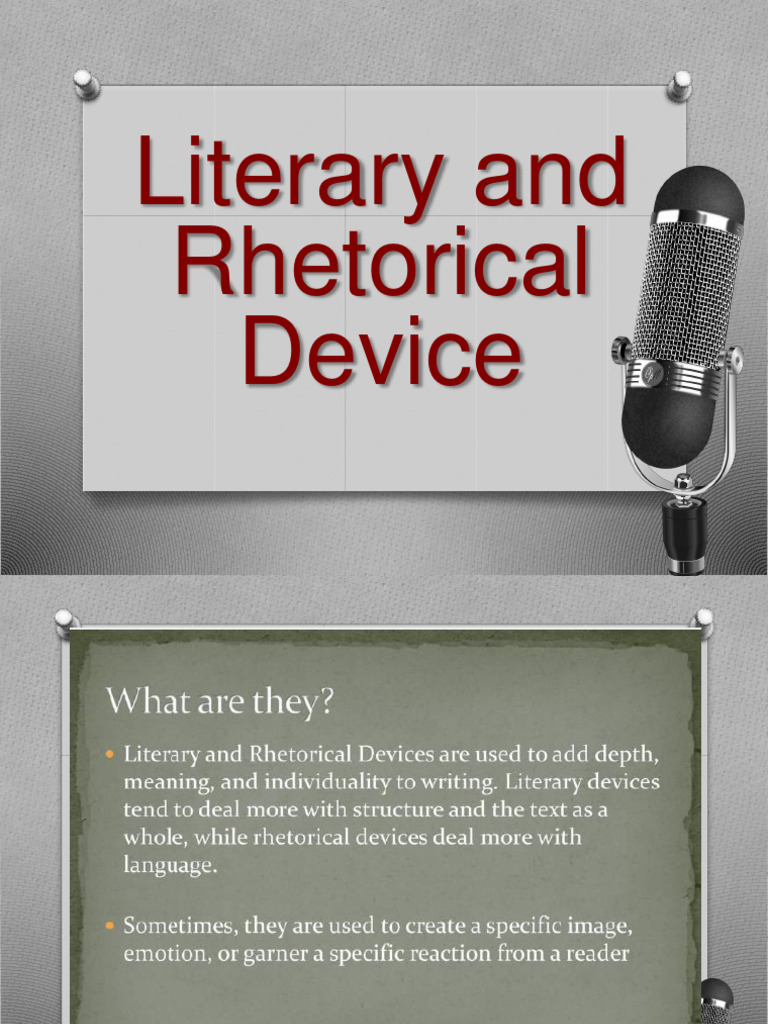 Literary and Rhetorical Devices | PDF | Young Adult | General Fiction