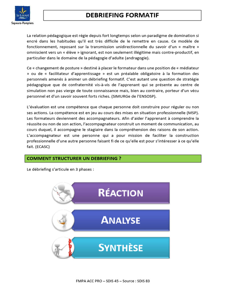 Débriefing Formatif en Pédagogie | PDF | Pédagogie | Neuroscience
