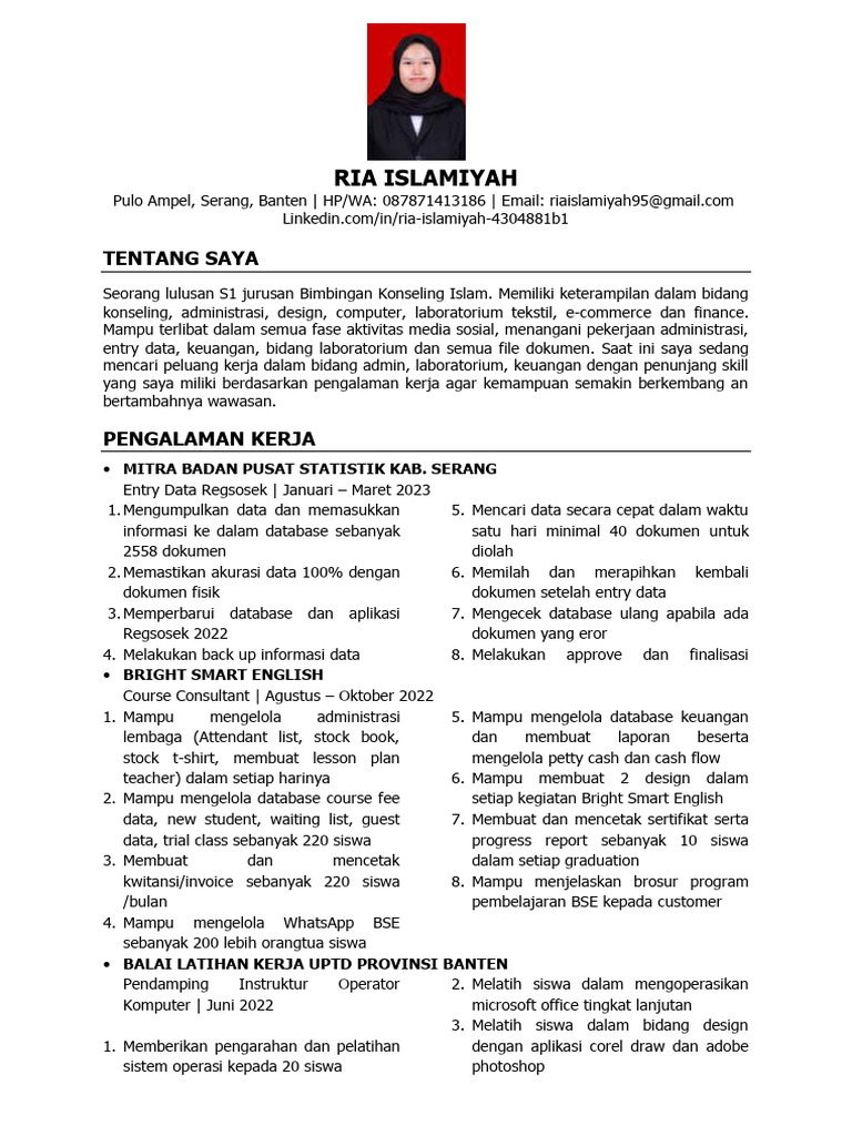 Contoh CV | PDF