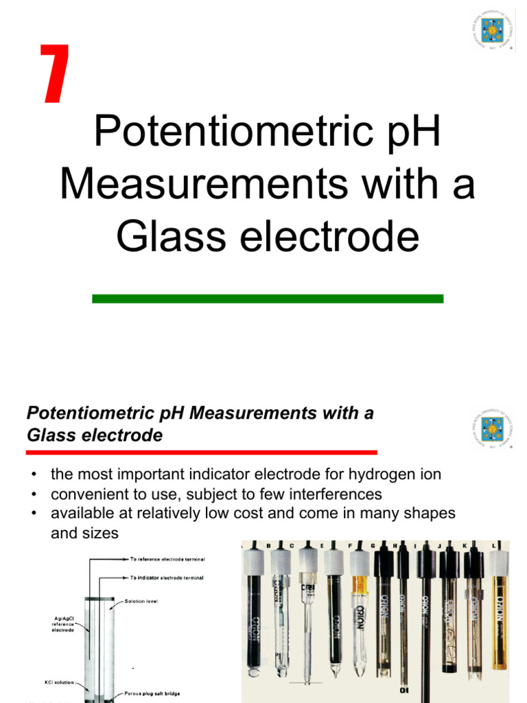 5 Measurements With PH Glass Electrode & ISE Applications | Download ...