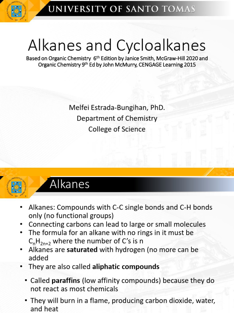 Chapter 4 Alkanes | PDF