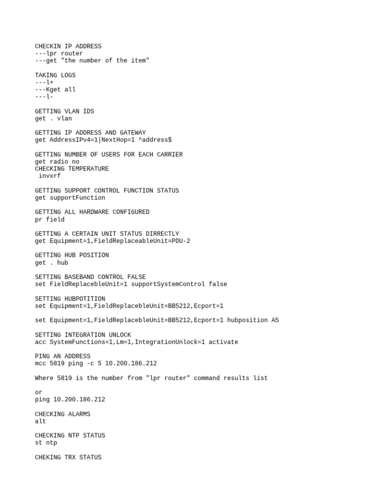 Baseband Commands | PDF | Network Protocols | Telecommunications