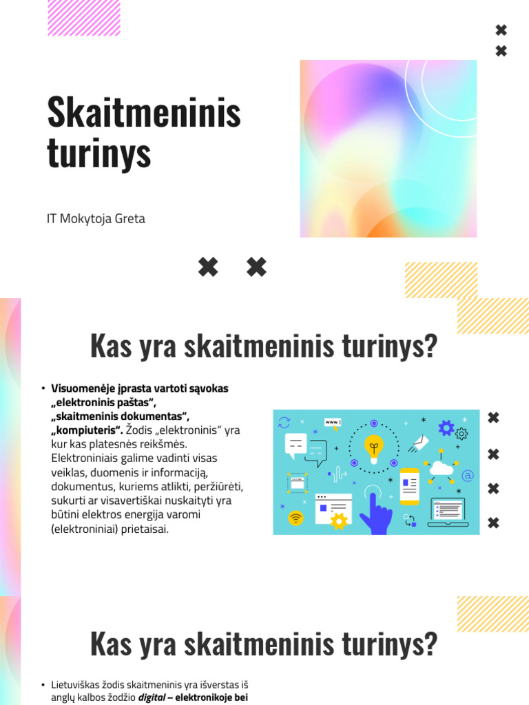 Skaitmeninio Turinio Kurimas | PDF