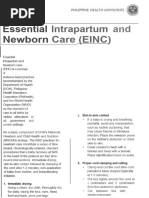 Essential Intrapartum Newborn Care (EINC) | PDF | Infants | Breastfeeding