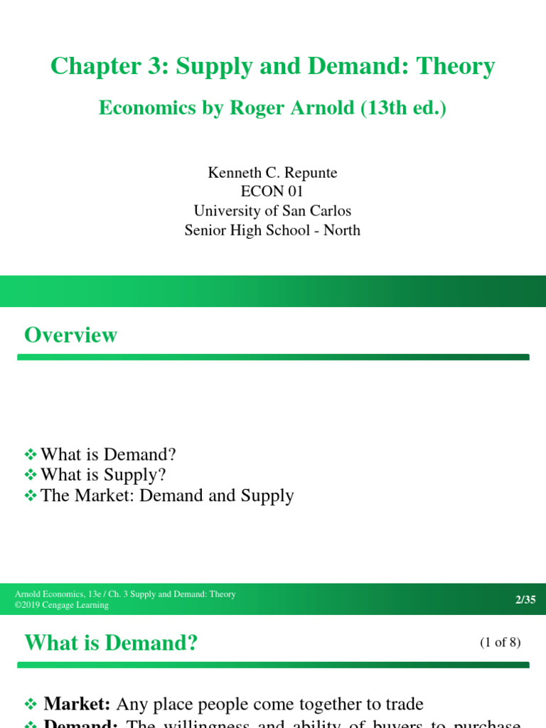 (Repunte) Arnold - Econ13e - Ch03 - Supply and Demand Theory | PDF ... (Repunte) Arnold - Econ13e - Ch03 - Supply and Demand Theory | PDF ...