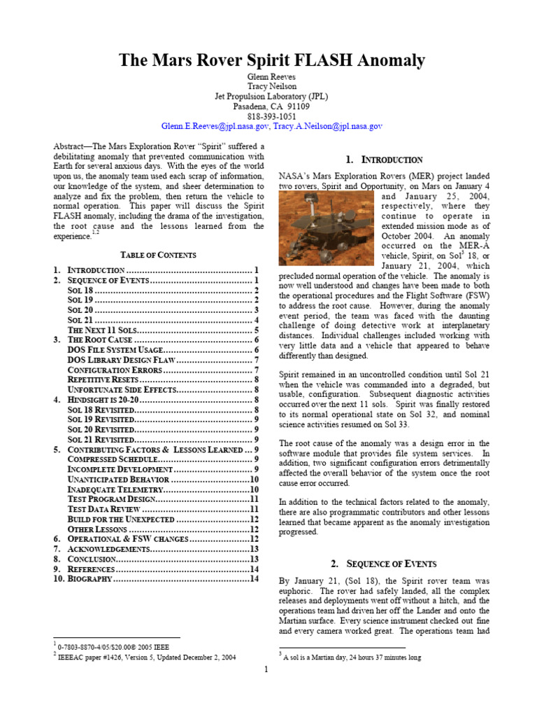 Mars Rover | PDF | Science & Mathematics | Technology & Engineering