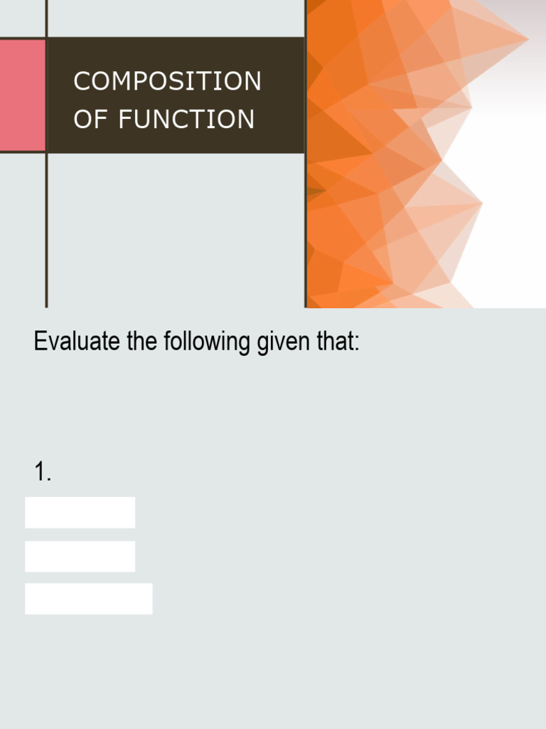Lesson 6 Composition of Functions | PDF