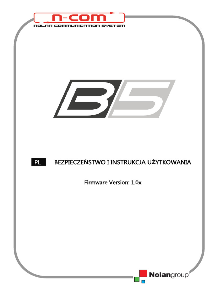 NOLAN BT5 Instrukcja Po Polsku 2015 | PDF