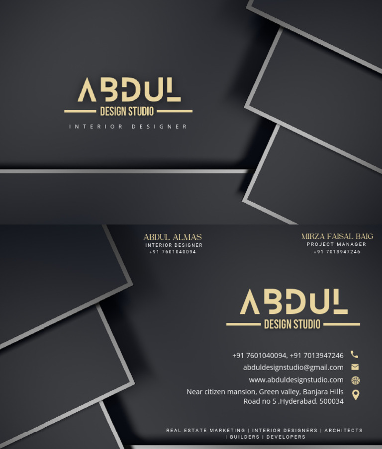 Abdul Design Studio Contact Info | PDF