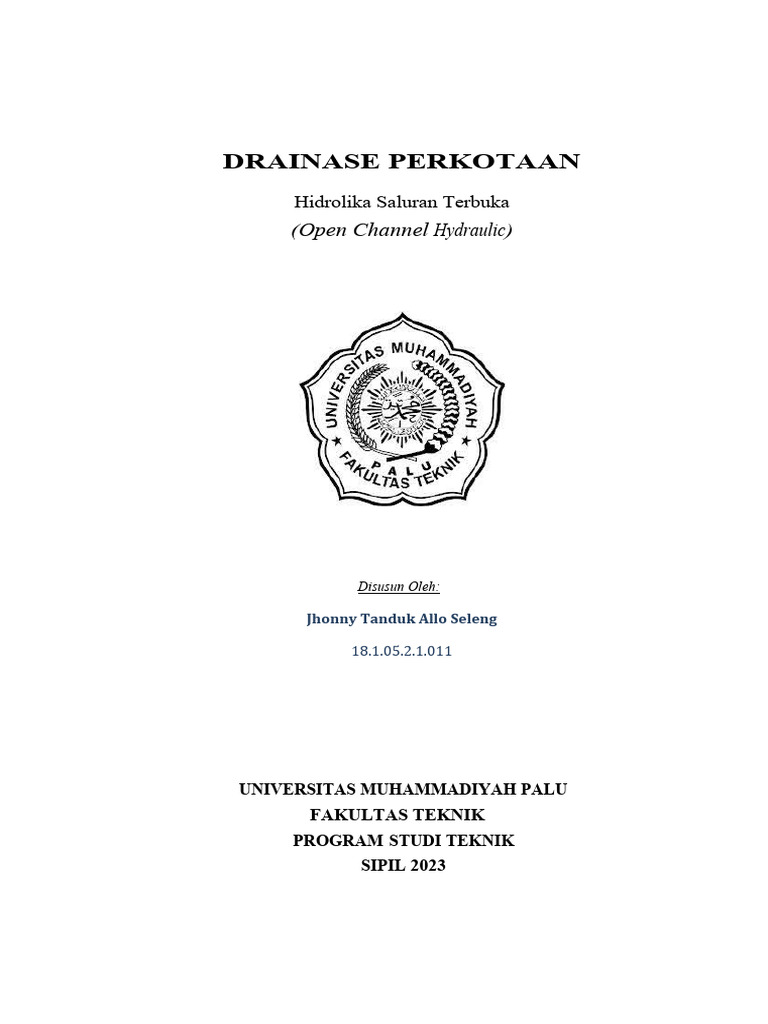 Sistem Drainase Saluran Terbuka | PDF