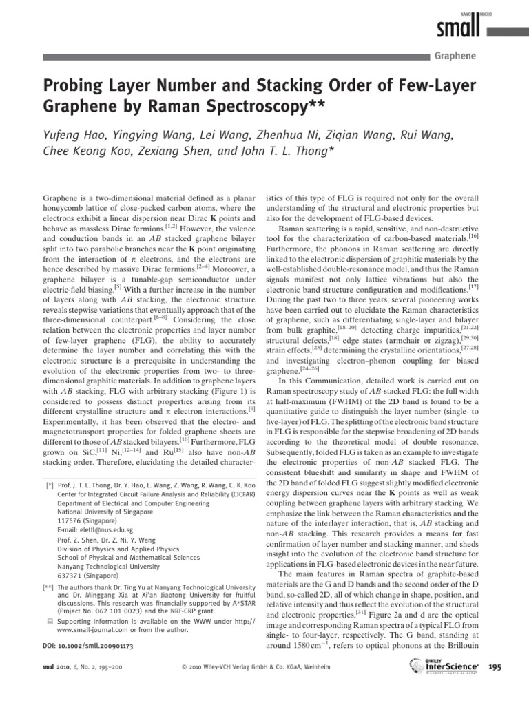 2010-Small-6-HaoYF-Probing Layer Number and Stacking Order of Few-Layer Graphene by Raman ...