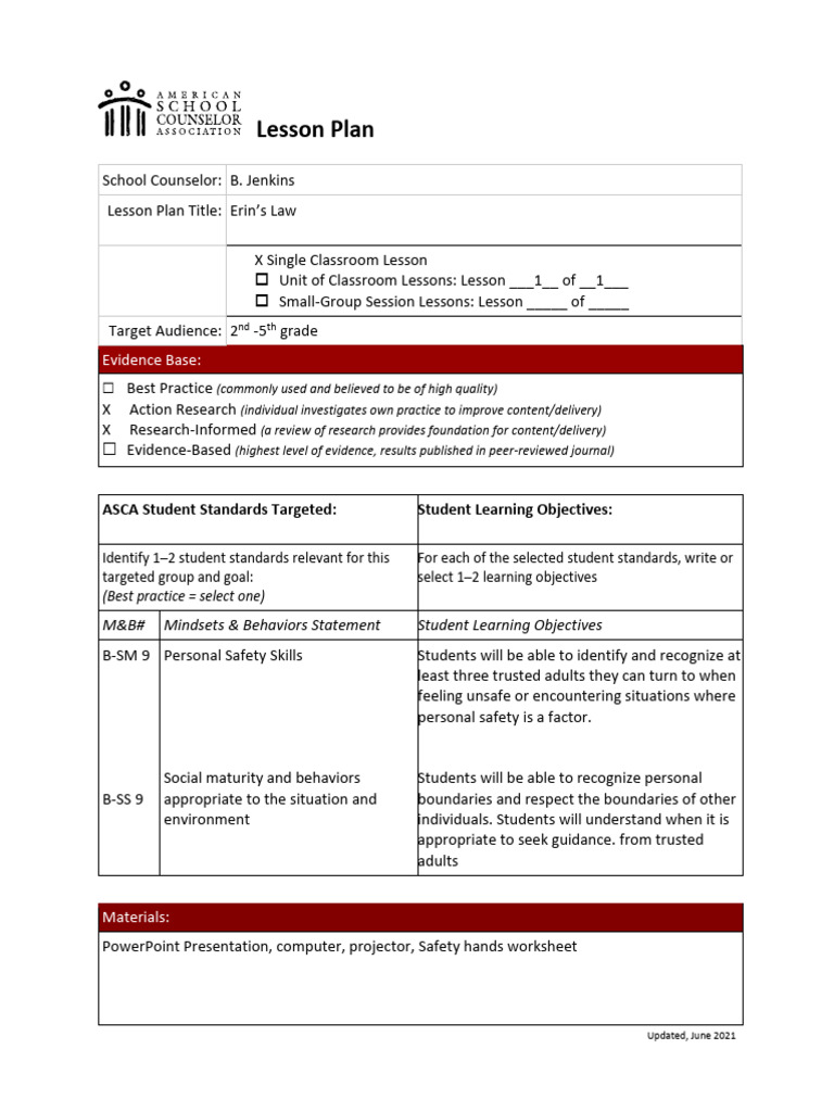 Updated Lesson Plan 102523 | PDF
