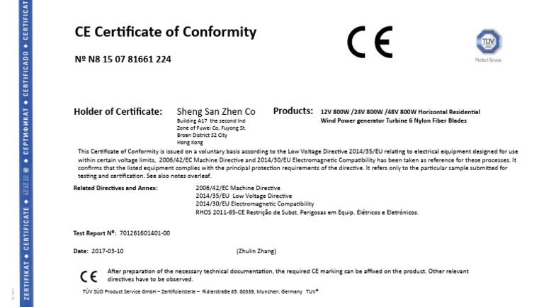 Certificado CE | PDF