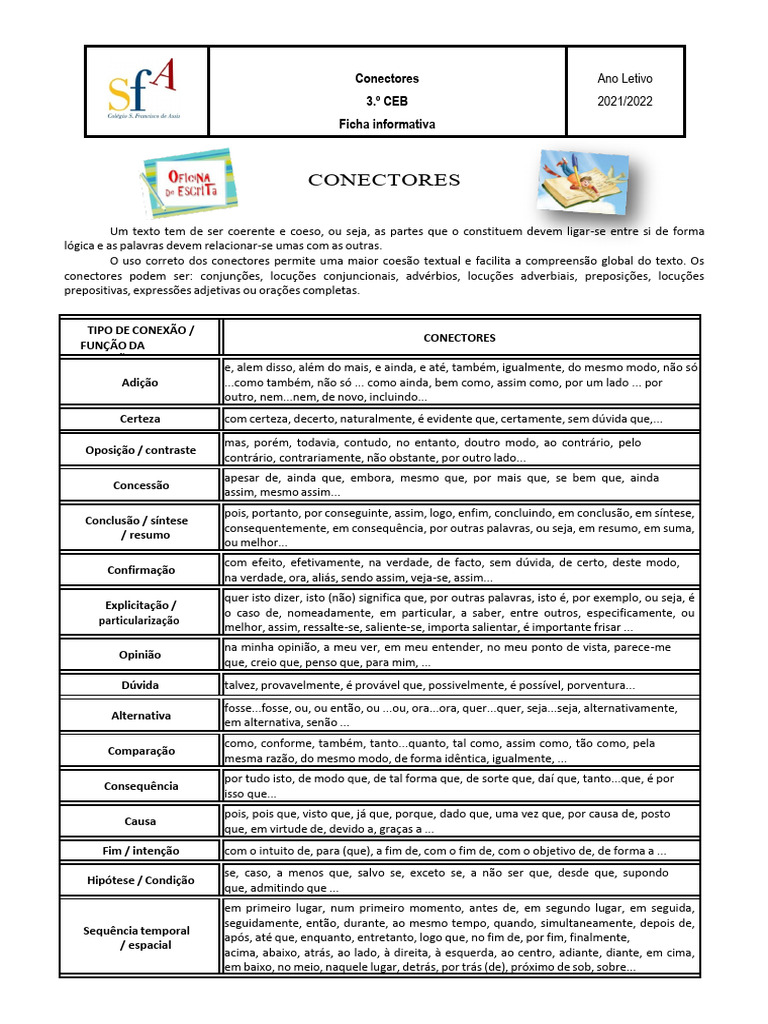Conectores Textuais e Suas Funções | PDF