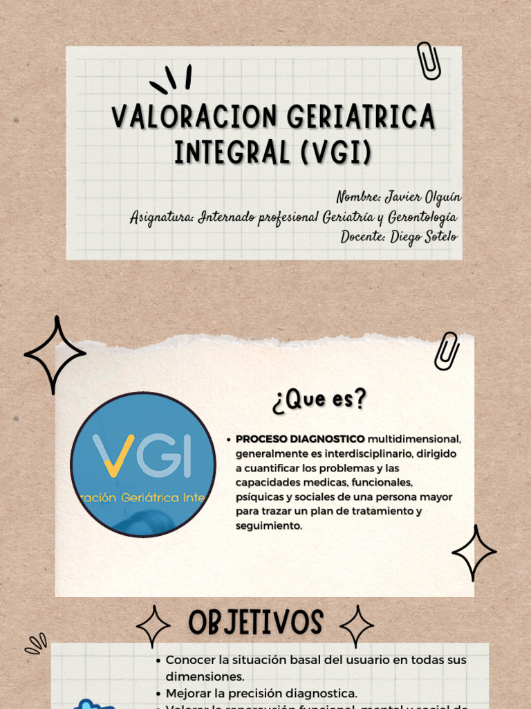 valoracion geriatrica integral (VGI) | PDF | Geriatría | Causas de la muerte