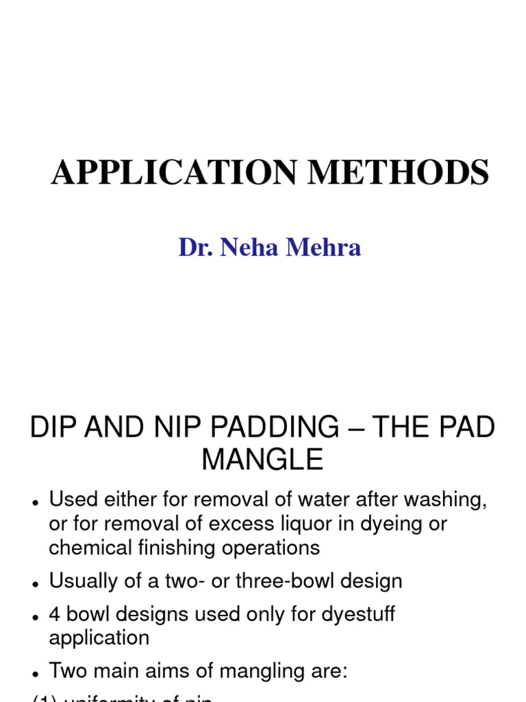Methods of Application | PDF | Textiles | Foam