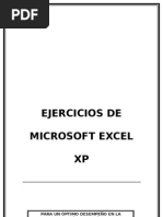Ejercicio Excel | PDF | Hoja de cálculo | Microsoft Excel