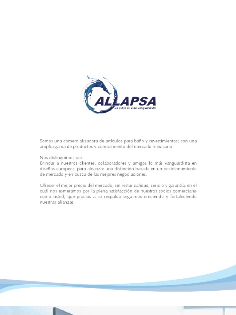 Catalogo Allapsa LISTO | PDF | Conjuntos de elementos químicos | Color