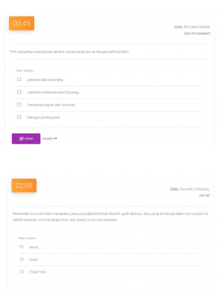 Soal Kuis 2 Dhaman1 | PDF