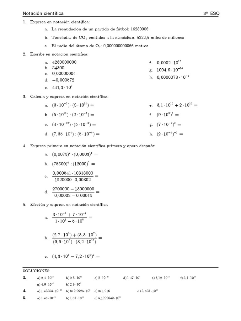 F03-notación científica | PDF | Notación Matemática | Notación