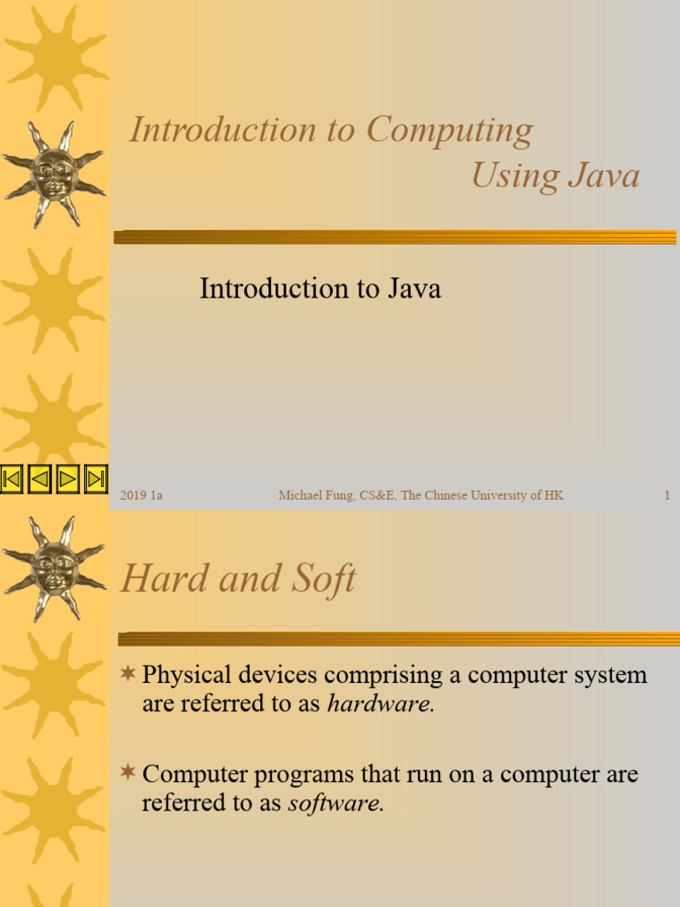 Lecture1a Introduction To Java | PDF | Java (Programming Language ... Lecture1a Introduction To Java | PDF | Java (Programming Language ...