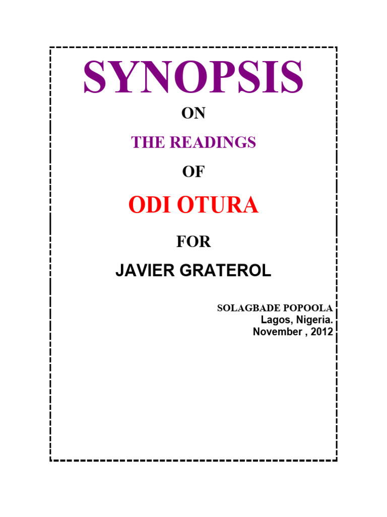 Odi Otura | PDF