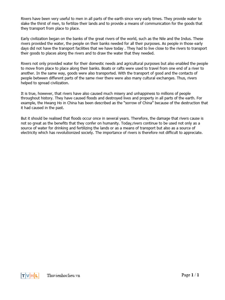 Bai Nghi Luan Ve Song | PDF