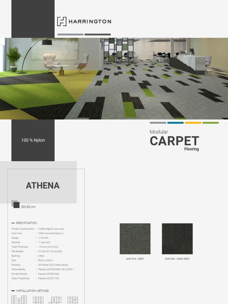 Harrington Carpet Tile Specifications | PDF | Yarn | Carpet