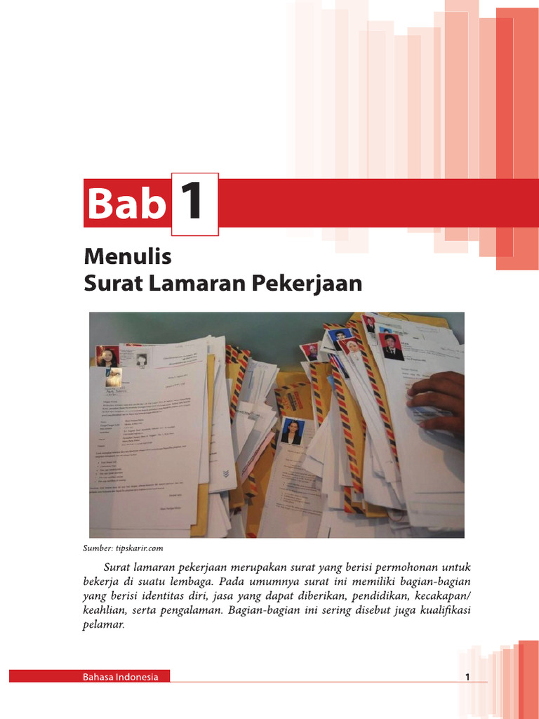 STANDARD Surat Lamaran Kerja | PDF