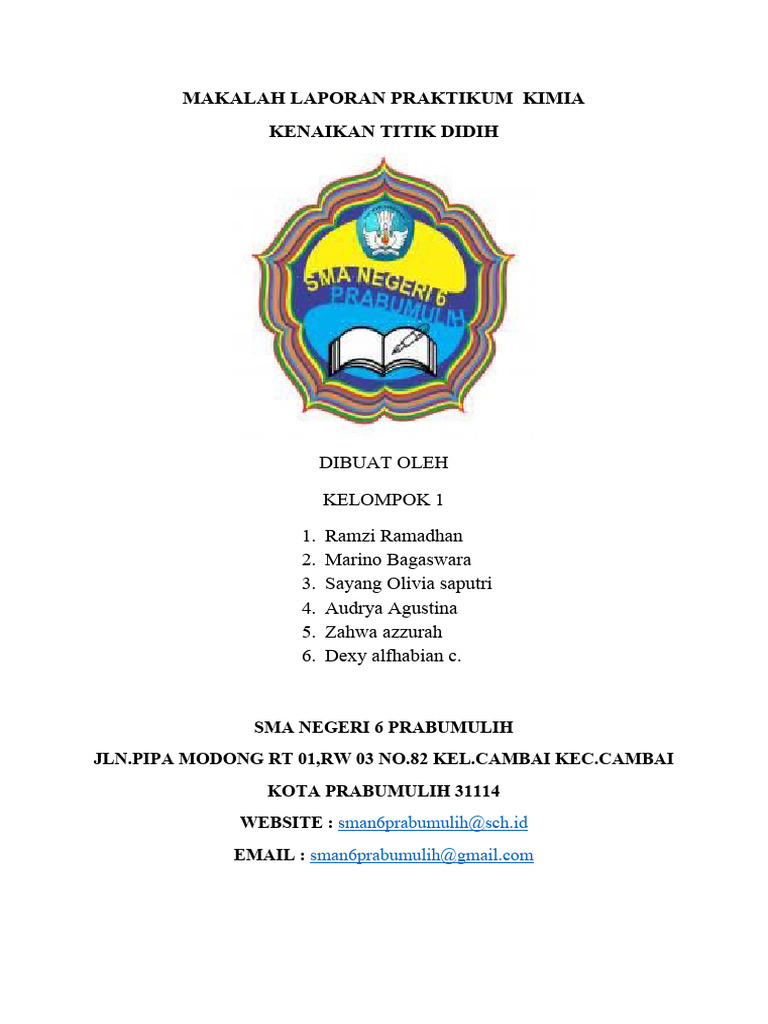 Makalah Laporan Praktikum Kimia | PDF