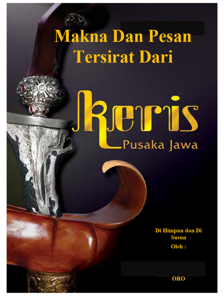 Makna Dan Pesan Tersirat Dari Keris | PDF