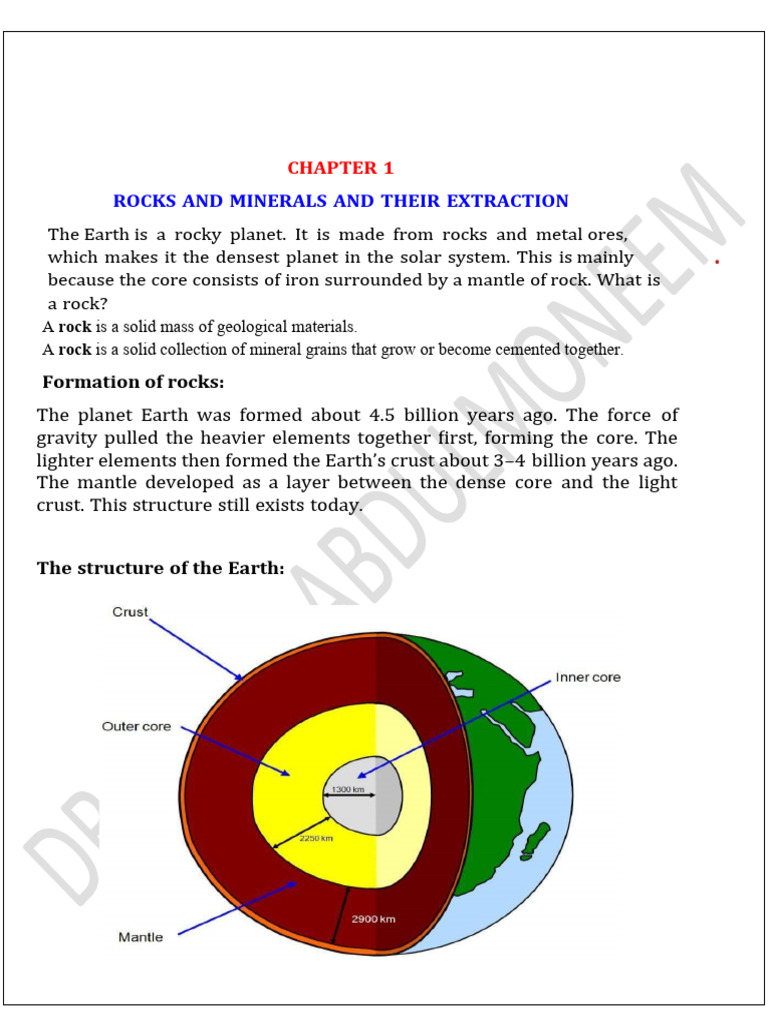 CHAPTER 1 Notes Enviromental | PDF | Rock (Geology) | Sedimentary Rock