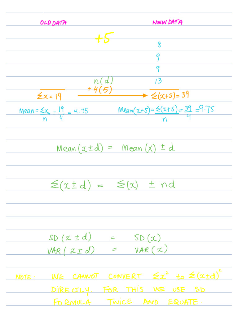 s1 Linear Transformation of Data | PDF