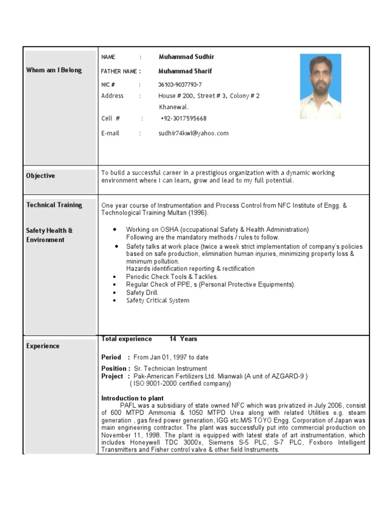 Sudhir CV | PDF | Safety | Calibration
